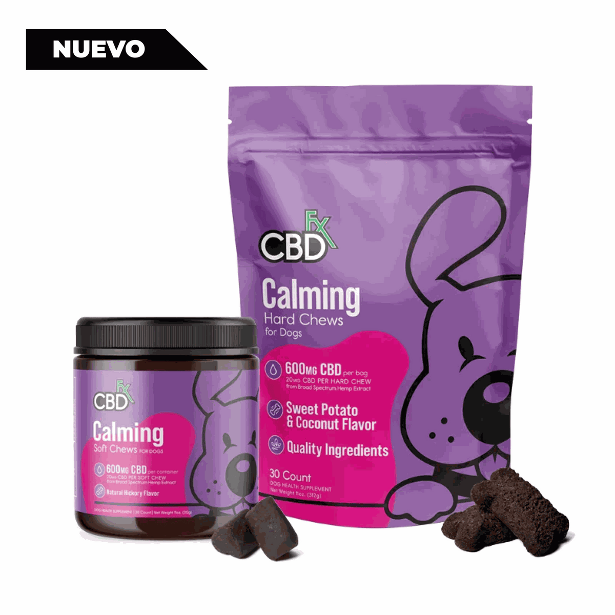 Premios para perros CBD: masticables calmantes 600mg – CBDfx México